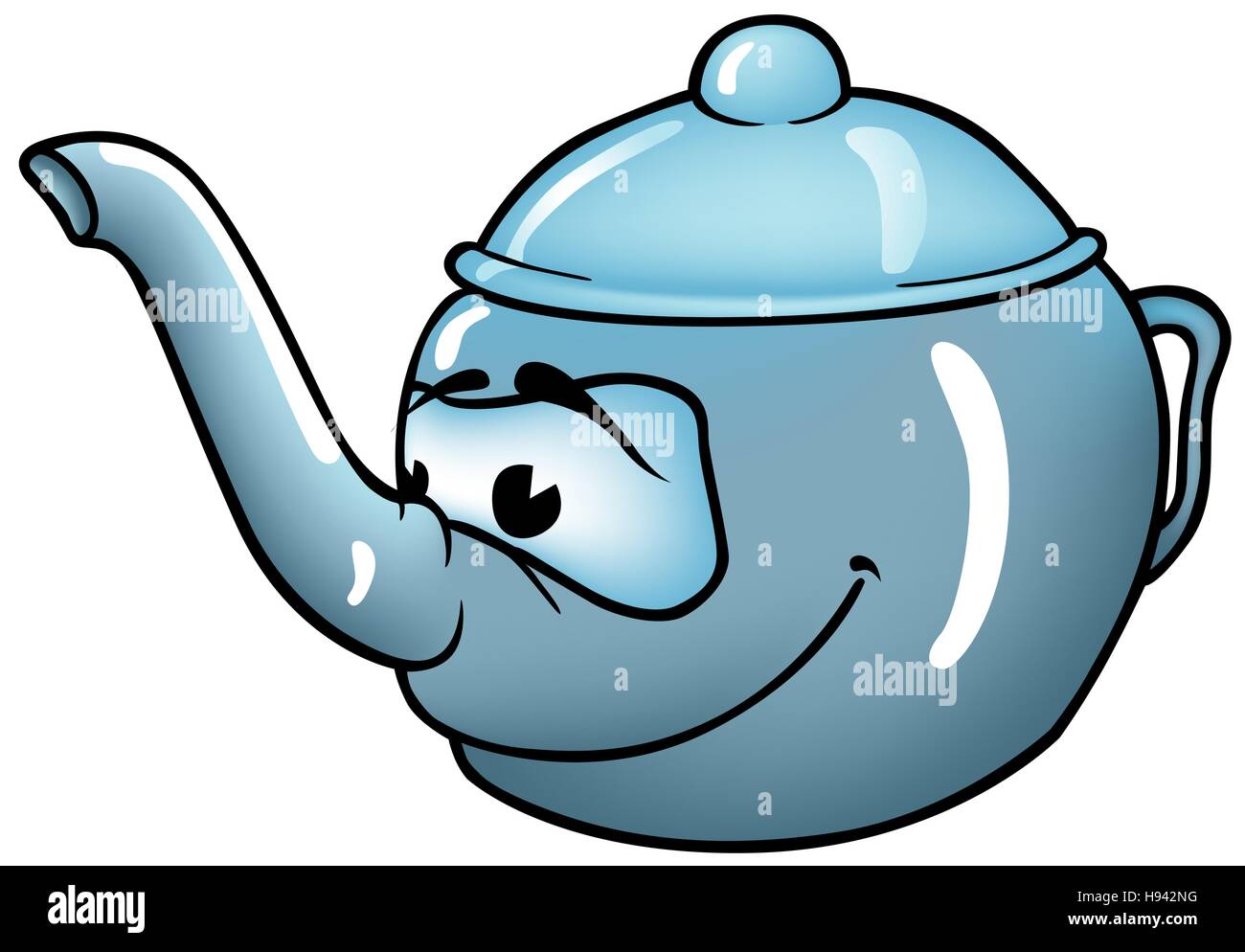 Teapot cartoon hi-res stock photography and images - Alamy