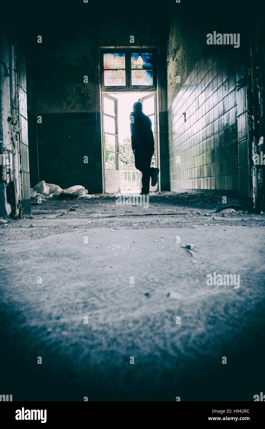 Shadowy figure running hi-res stock photography and images - Alamy