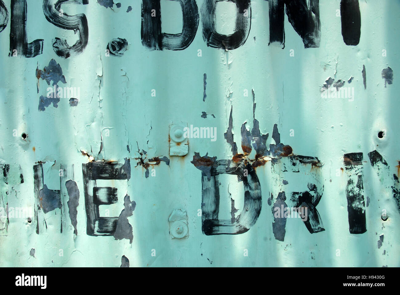 Painted Sign, Ilo Ilo, Philippines Stock Photo - Alamy