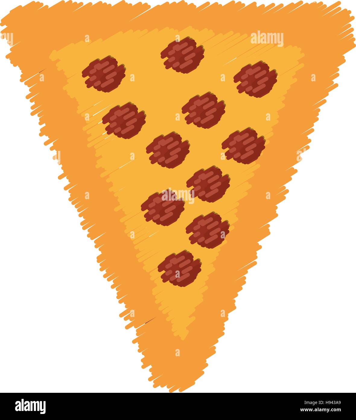 Vegetarian sausage pizza sauce Stock Vector Images - Alamy