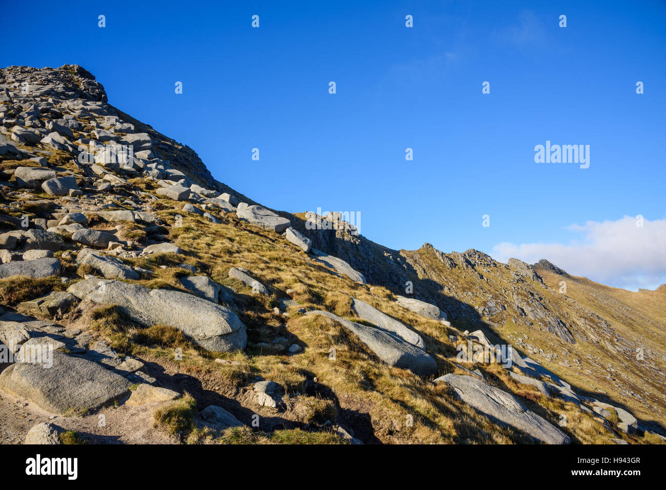 Goatfell looking towards Stacach ridge, Isle of Arran, North Ayrshire ...