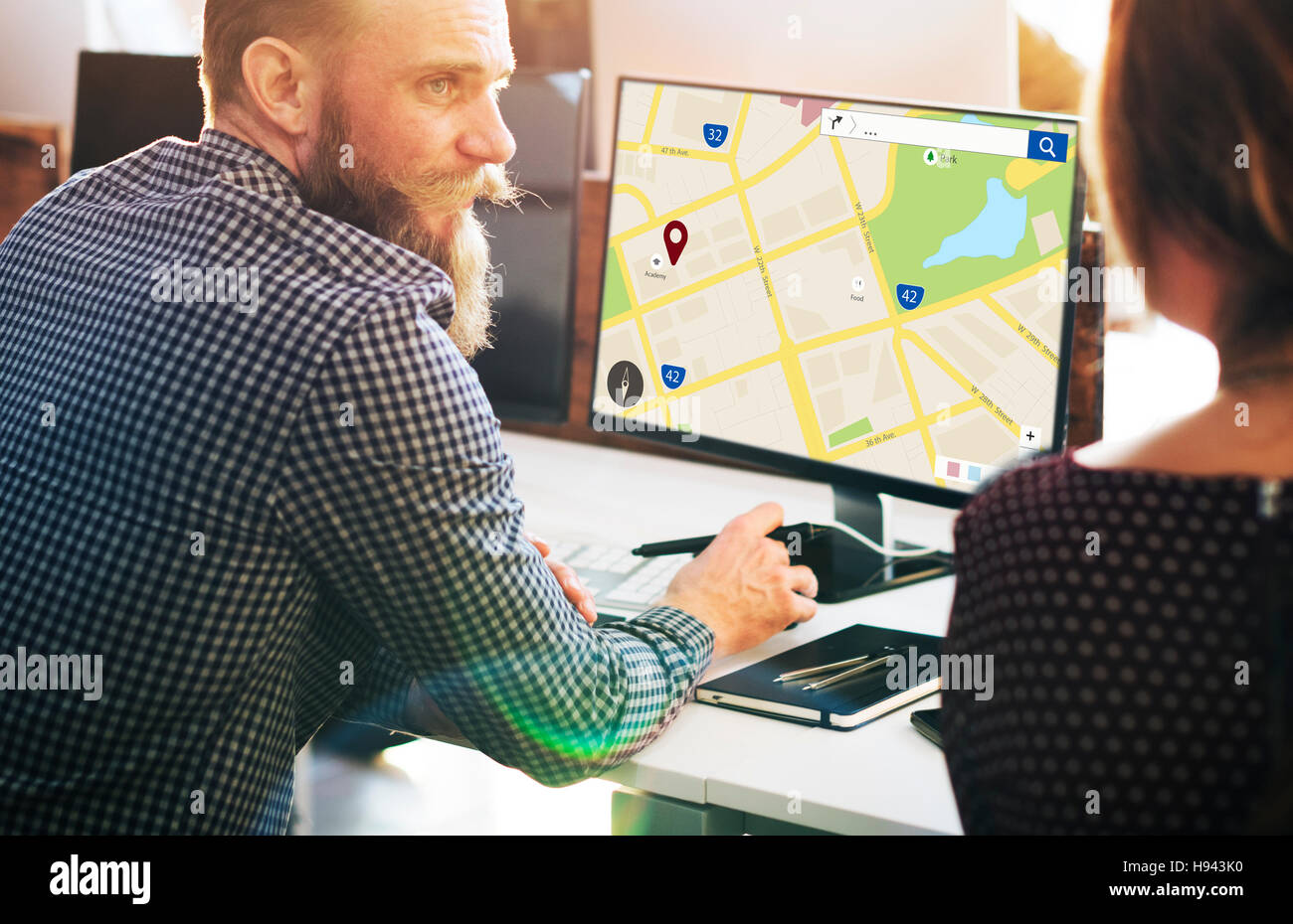 Map Location Information Web Layout Concept Stock Photo - Alamy