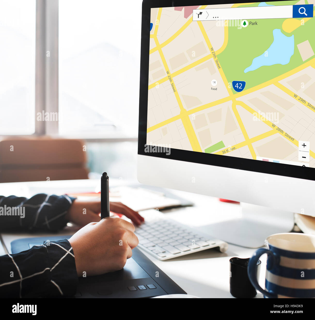 Map Location Information Web Layout Concept Stock Photo - Alamy