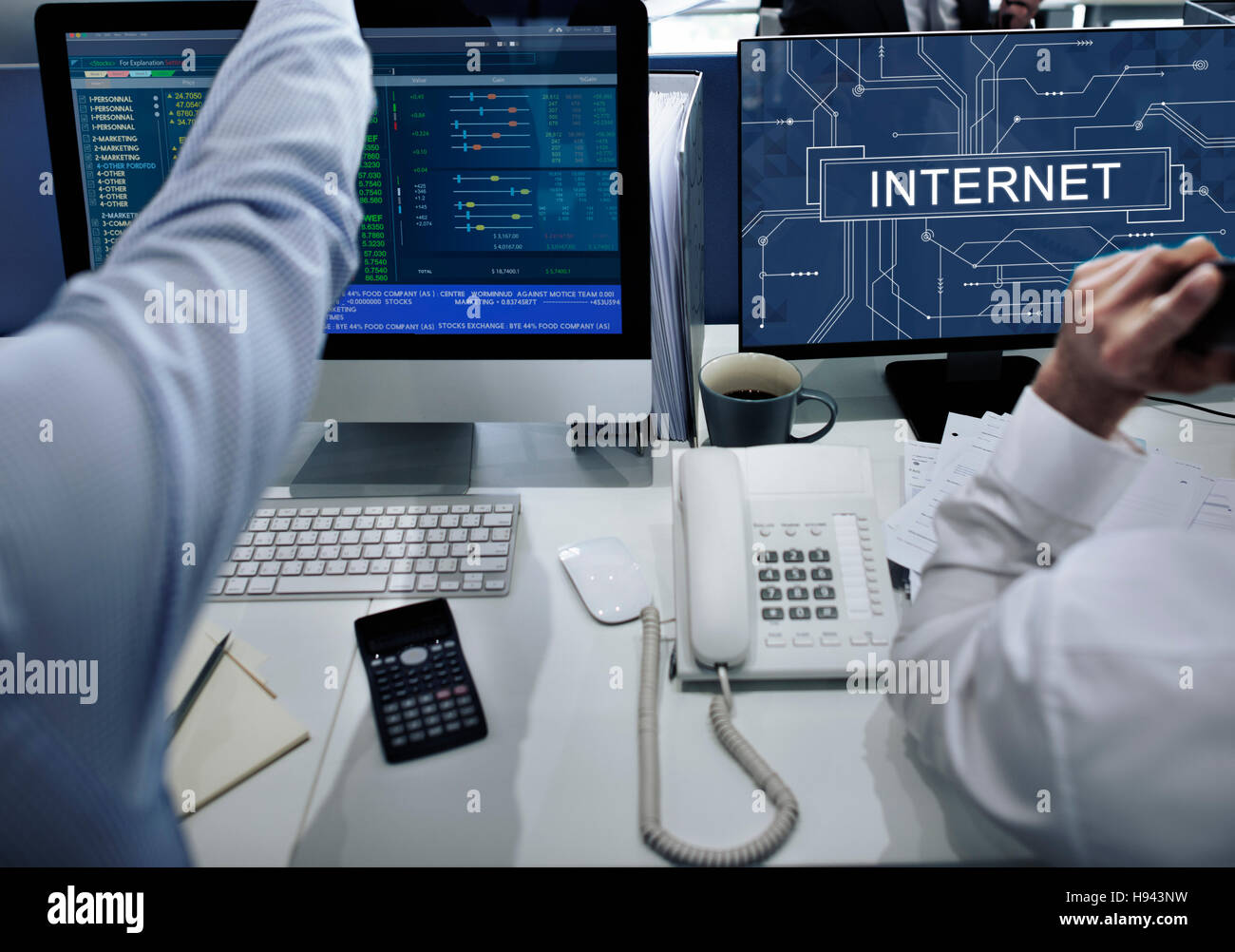 Internet Online Circuit Board Technology Concept Stock Photo - Alamy