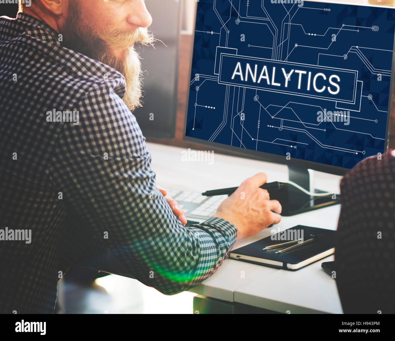 Analytics Analyze Data Analysis Informaion Research Concept Stock Photo ...