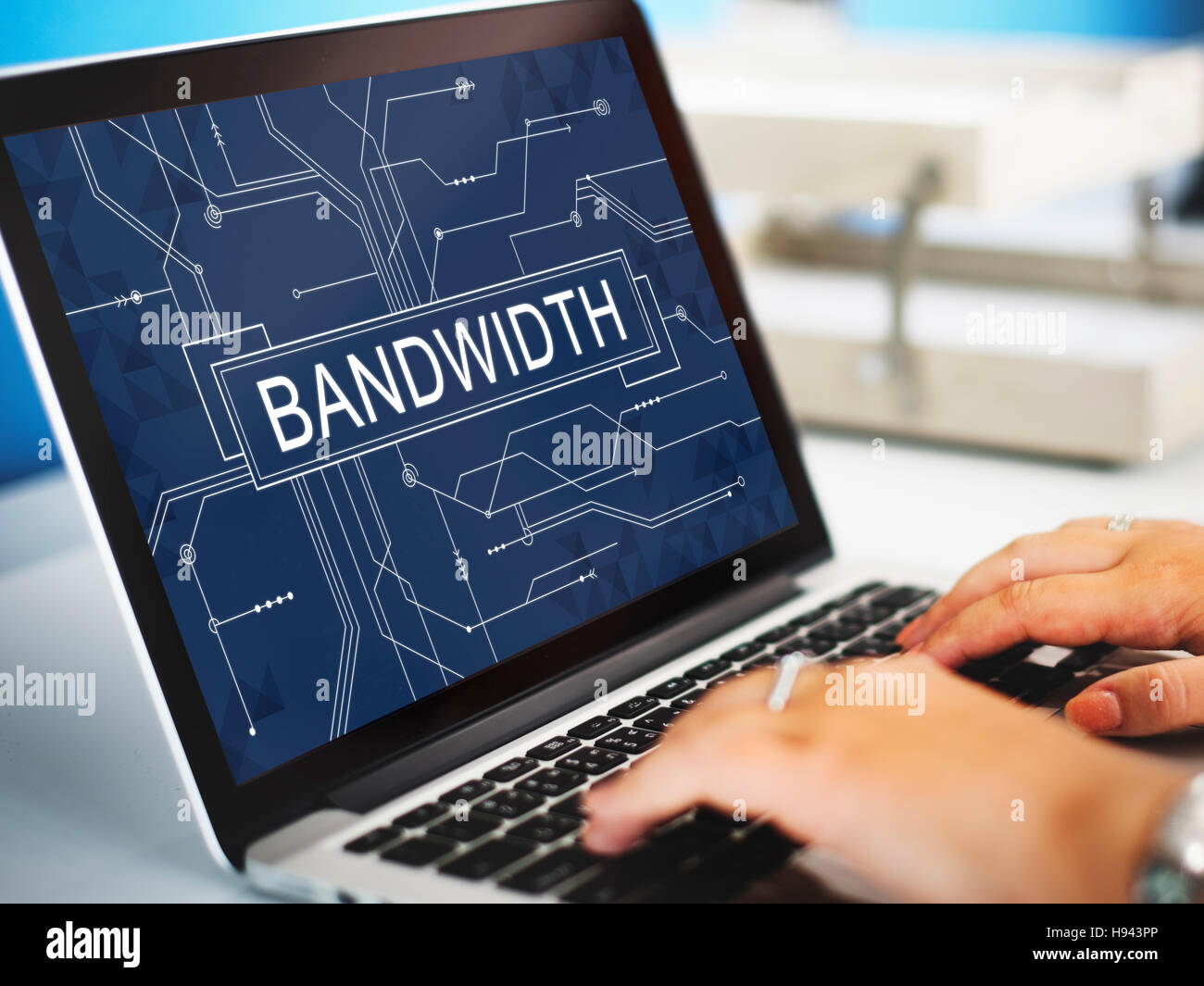 Bandwidth Internet Online Connection Technology Concept Stock Photo - Alamy