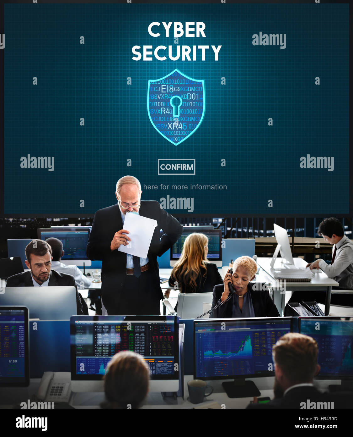 Cyber Security Protection Firewall Interface Concept Stock Photo - Alamy
