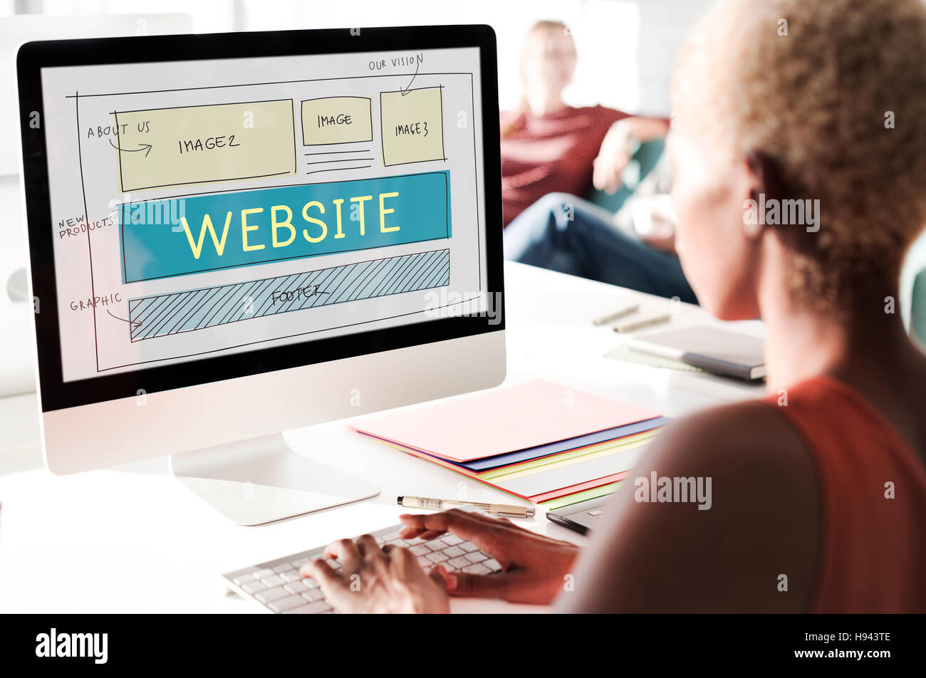 Website Homepage Responsive Design Ideas Concept Stock Photo - Alamy