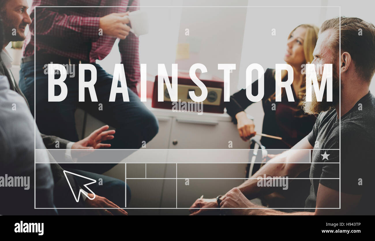 Brainstorming Brainstorm Planning Analysis Concept Stock Photo - Alamy