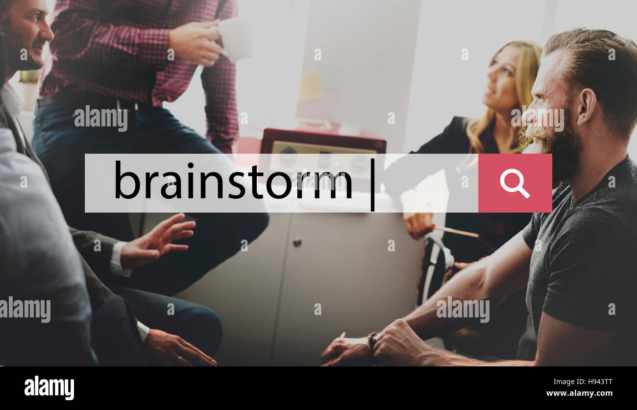 Brainstorming Brainstorm Planning Analysis Concept Stock Photo - Alamy