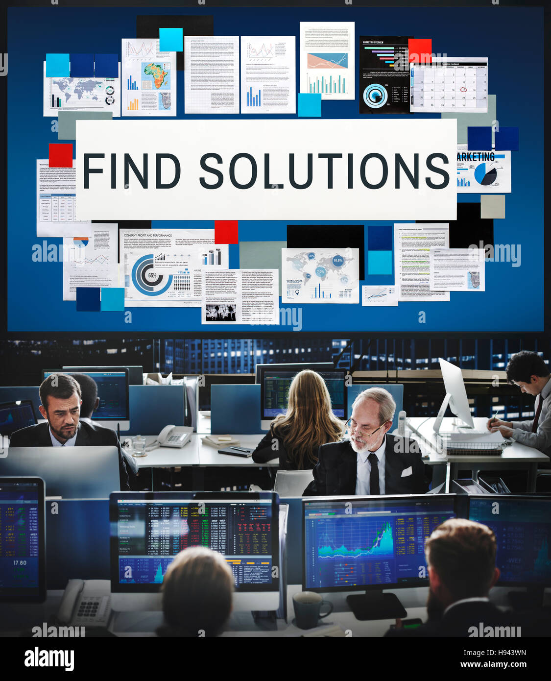 Find Solution Problem Solving Progress Result Concept Stock Photo - Alamy