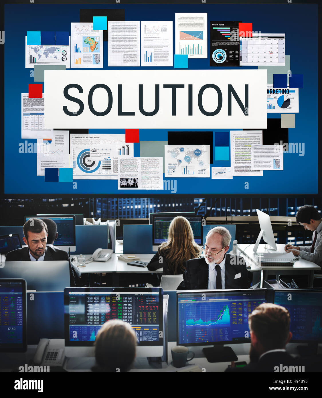 Solution Sloving Problem Improvement Decision Concept Stock Photo - Alamy