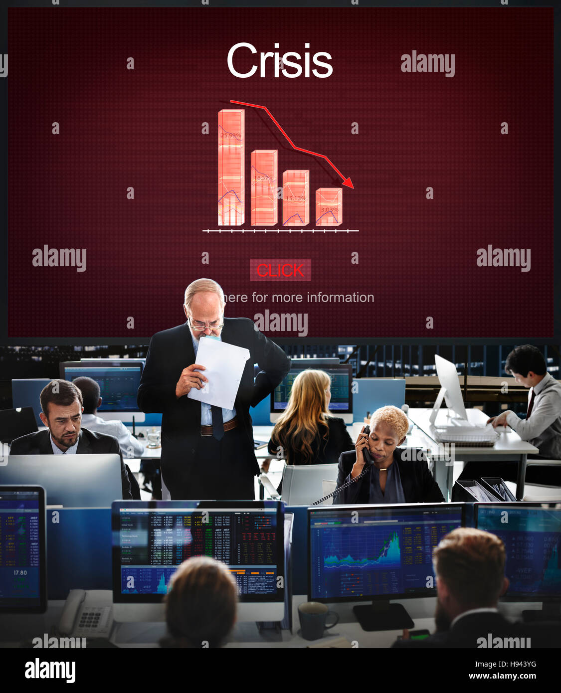 Crisis Critical Point Economy Emergency Risk Concept Stock Photo - Alamy