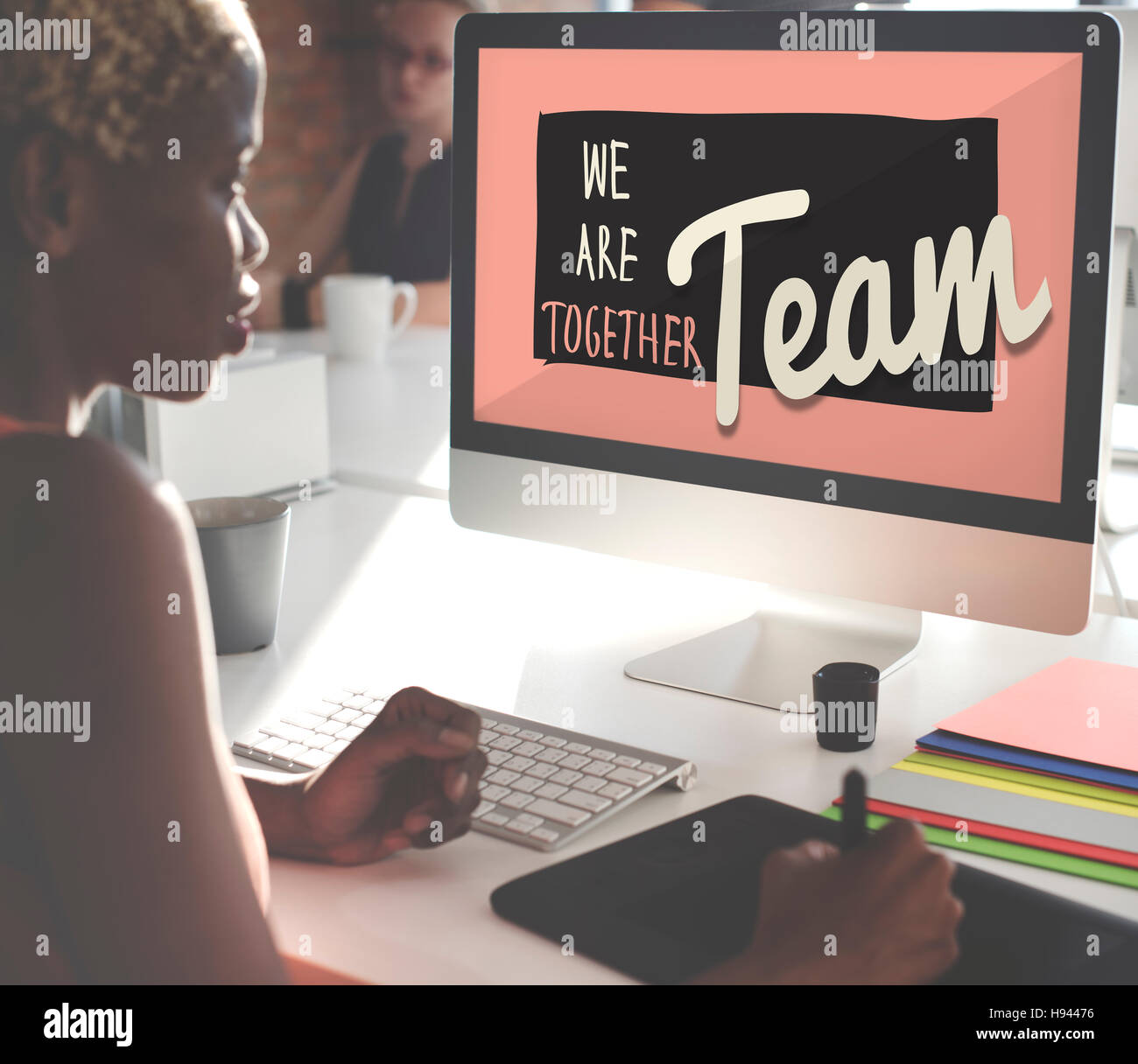 Team Teamwork Togetherness Union Partnership Concept Stock Photo - Alamy