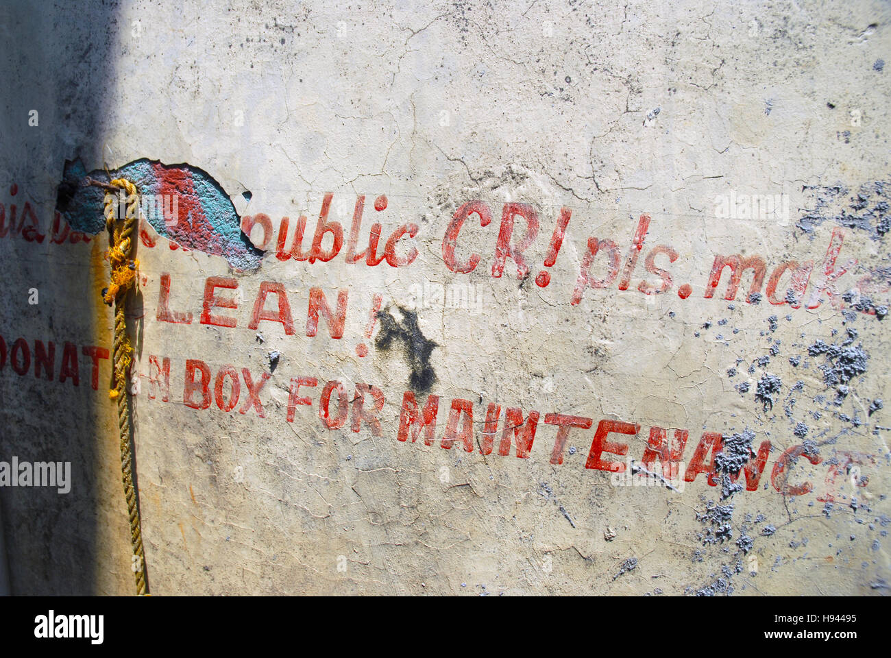 Painted Sign, Ilo Ilo, Philippines Stock Photo - Alamy