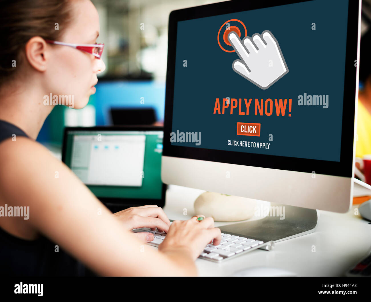 Apply Now Application Human Resources Employment Concept Stock Photo ...
