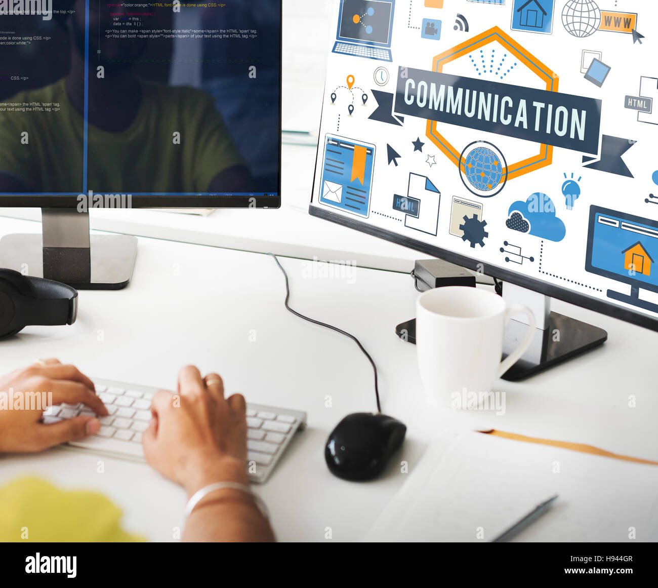 Communication Conversation Talking Connection Concept Stock Photo - Alamy