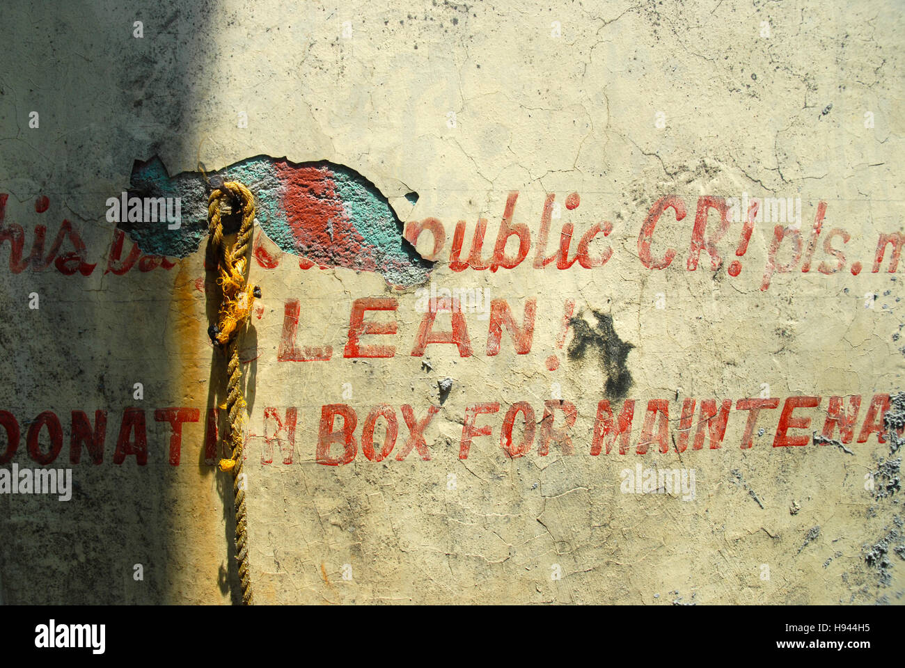 Painted Sign, Ilo Ilo, Philippines Stock Photo - Alamy
