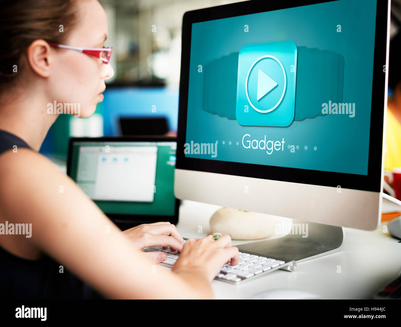 Gadget Device Media Mobility Object Tablet Concept Stock Photo - Alamy