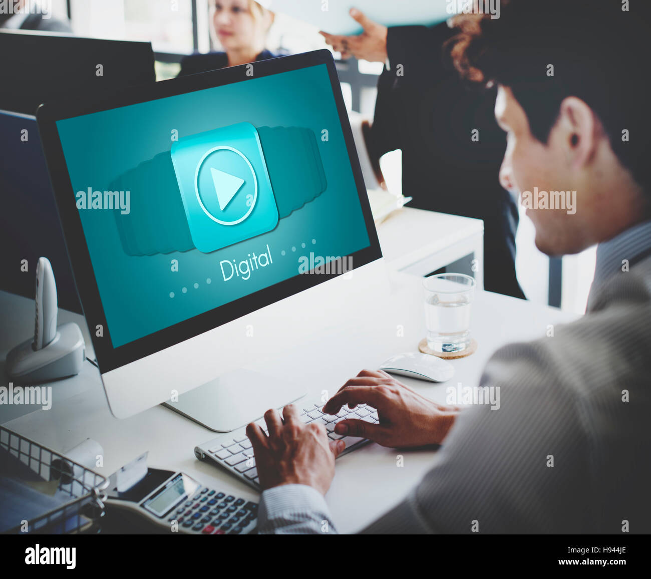 Digital Computer Eletronic Innovation Technology Concept Stock Photo ...