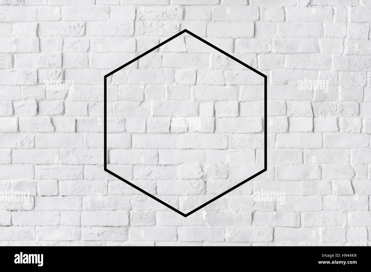 Hexagon Icon Frame Symbol Copy Space Concept Stock Photo - Alamy