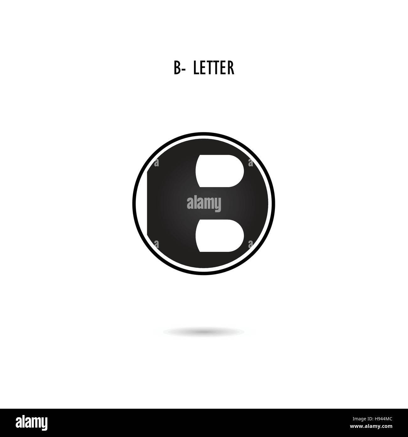 Creative B-letter icon abstract logo design.B-alphabet symbol.Corporate ...