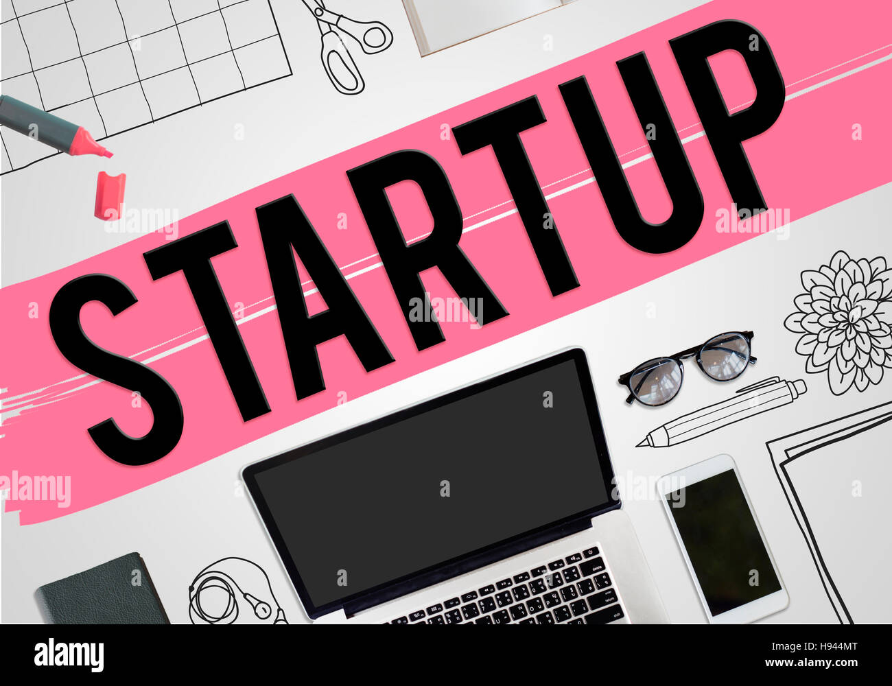 Start up New Business Vision Mission Concept Stock Photo - Alamy