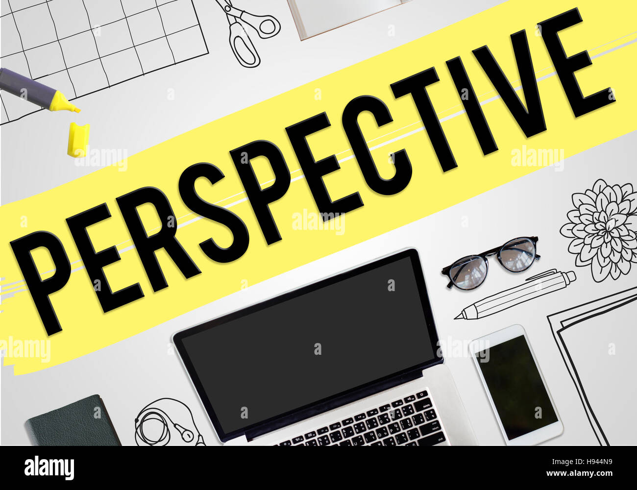 Perspective View Opinion Business Concept Stock Photo - Alamy