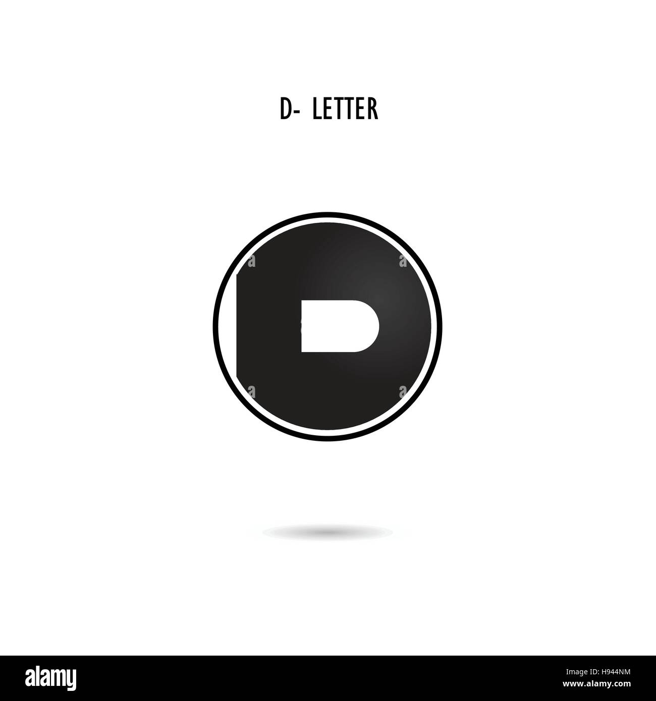Creative D-letter icon abstract logo design.D-alphabet symbol.Corporate ...