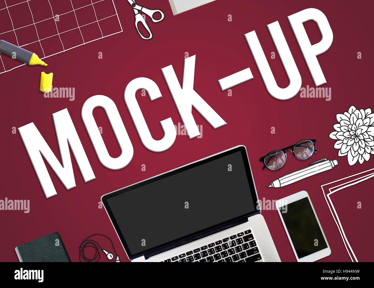 Mock up sample hi-res stock photography and images - Alamy