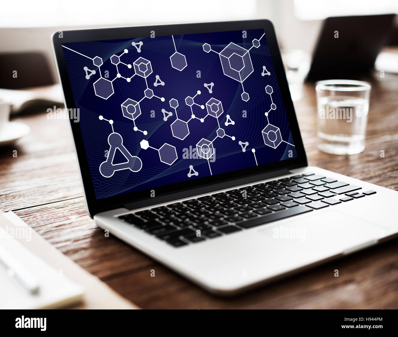 Molecular Structure Chemistry Science Experiment Concept Stock Photo ...