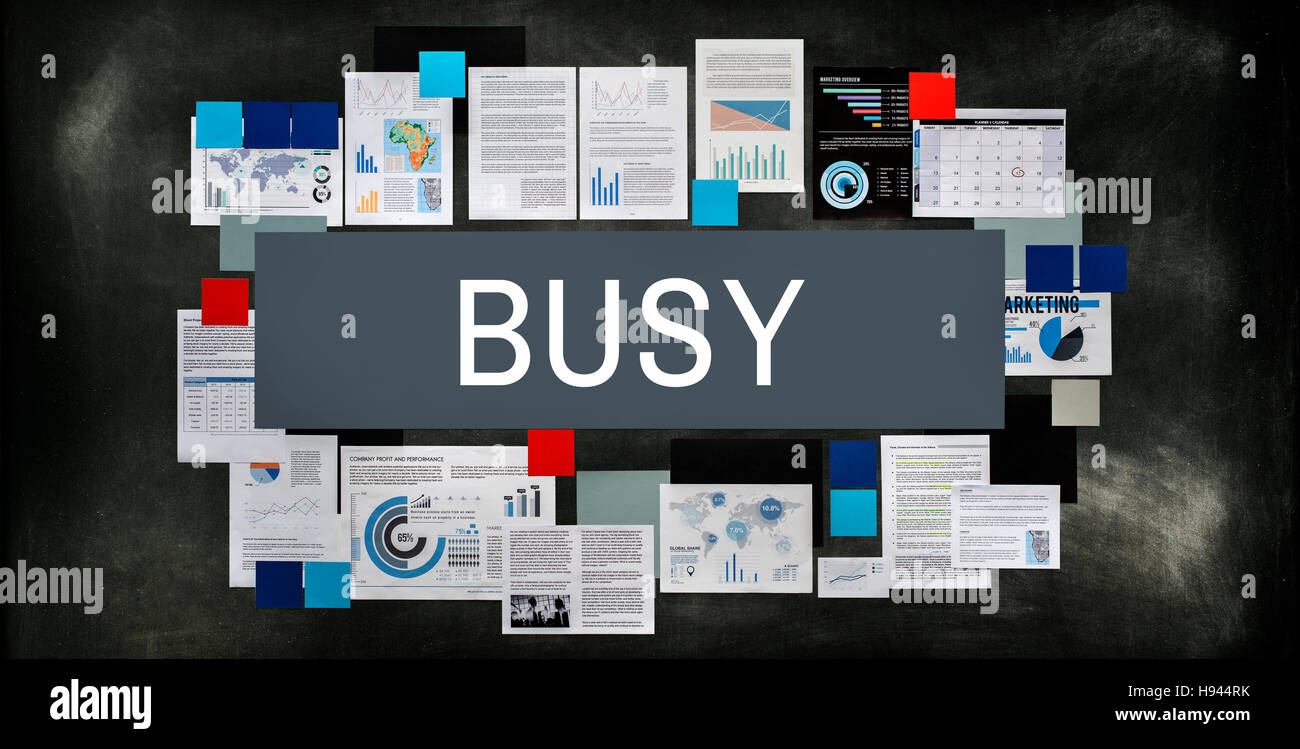 Busy Hardworking Multitasking Overload Rushing Concept Stock Photo - Alamy