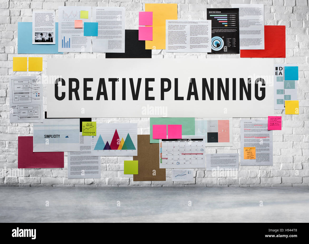 Creative Planning Design Imagination Solution Concept Stock Photo - Alamy