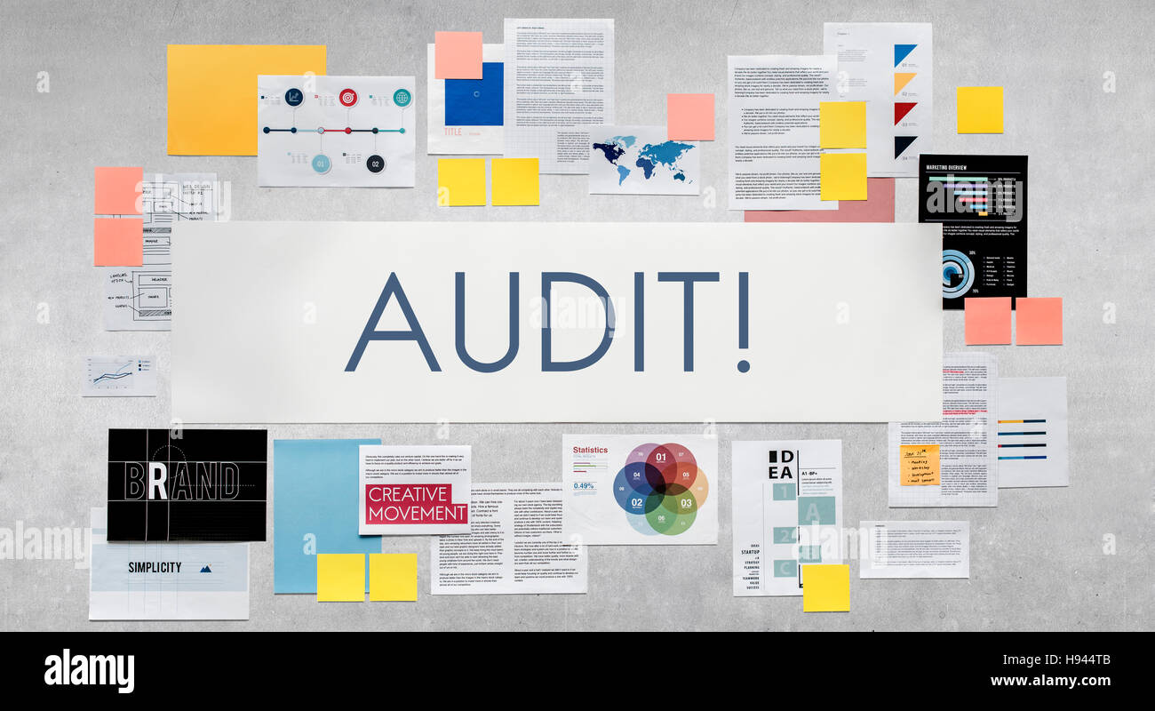 Audit Evaluation Examine Assessment Accounting Concept Stock Photo - Alamy
