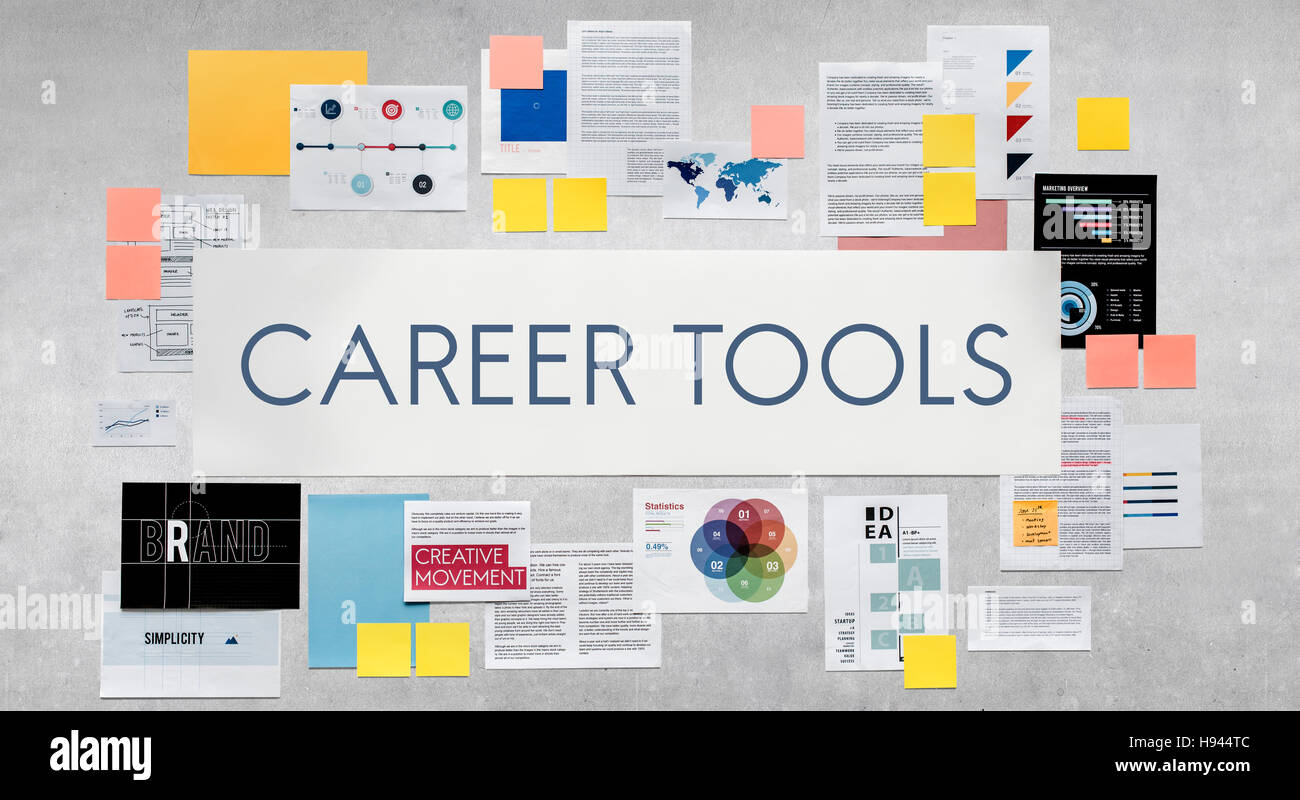Career Tools Work Employment Human Resources Occupation Concept Stock ...