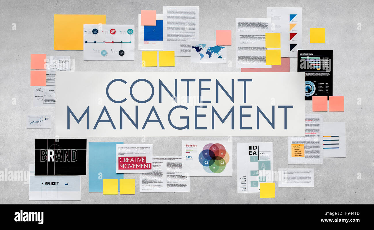 Content Management Social Media Networking Programming Concept Stock ...