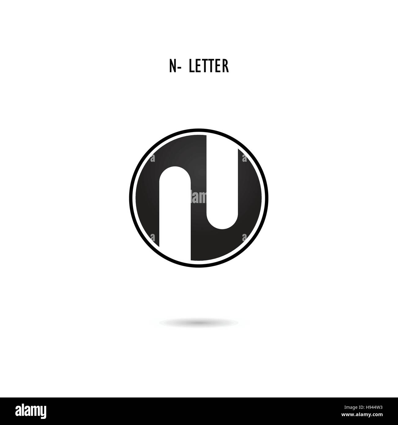Creative N-letter icon abstract logo design.N-alphabet symbol.Corporate ...