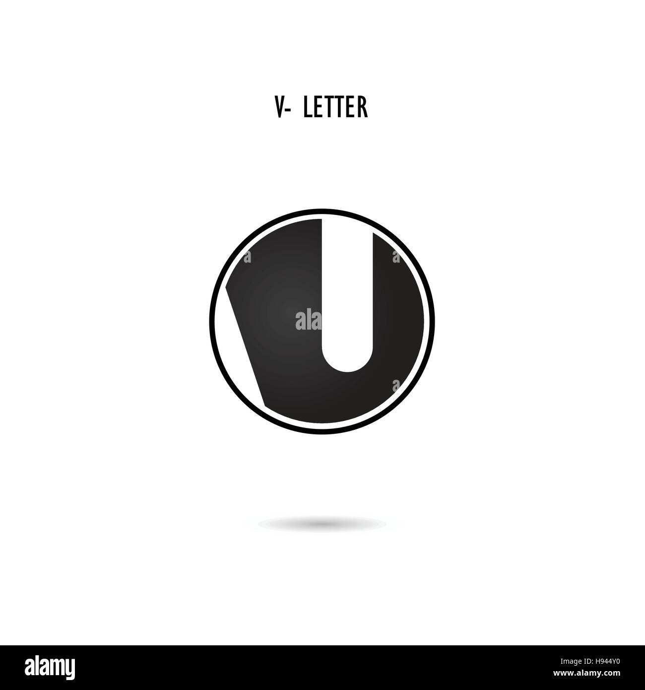 Creative V-letter icon abstract logo design.V-alphabet symbol.Corporate ...