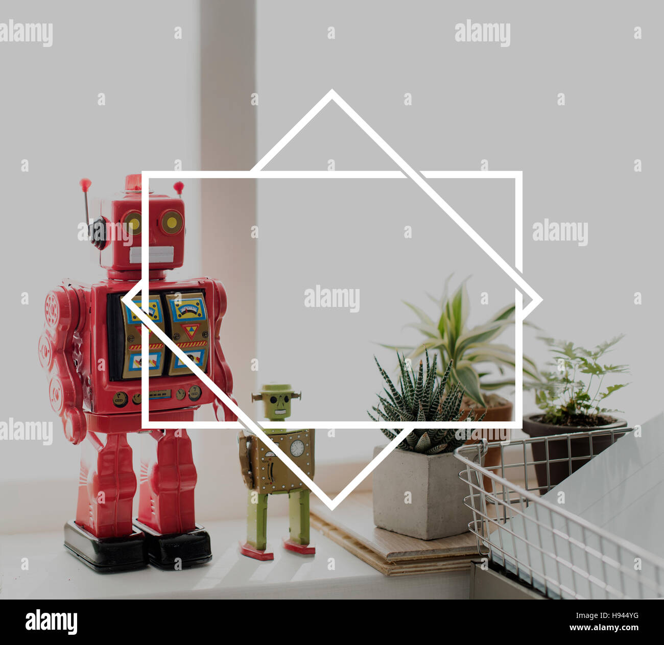 Robot Room Space Symbol Icon Concept Stock Photo - Alamy