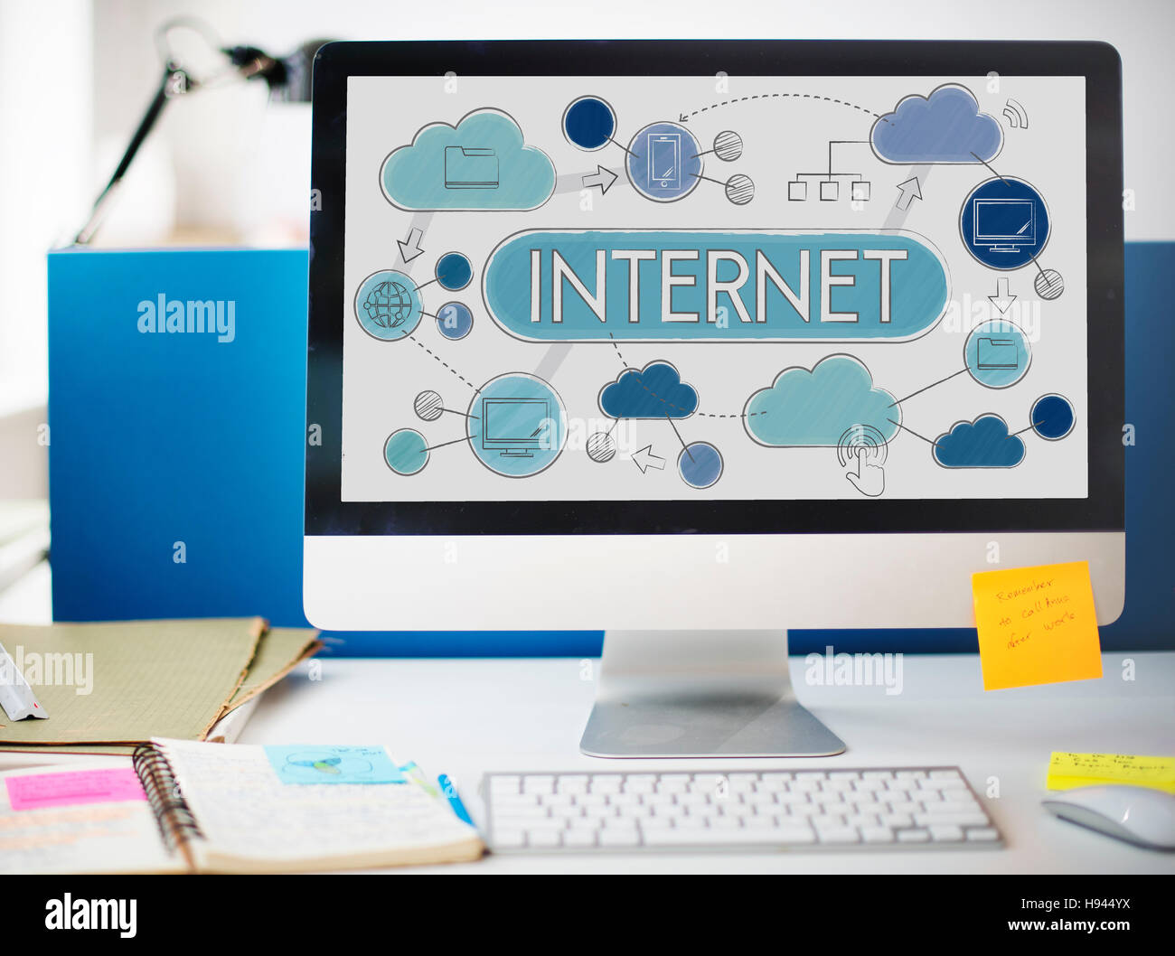 Internet Global Communication Connection Data Concept Stock Photo - Alamy