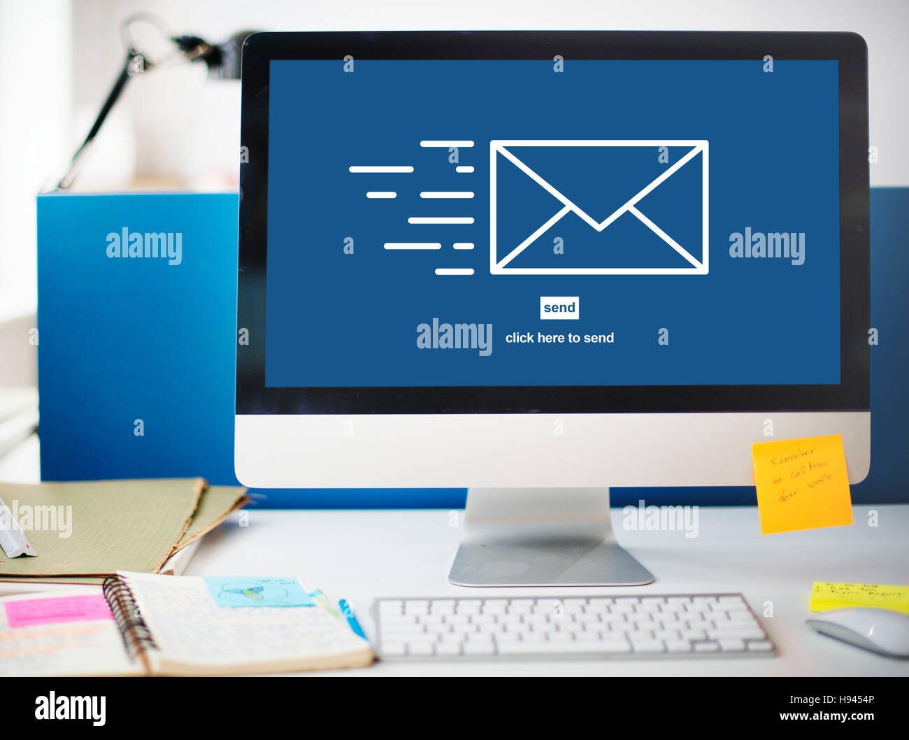 Messaging Email Send Envelope Communication Concept Stock Photo - Alamy