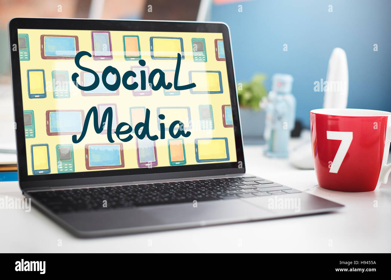 Social Media Globalization Connection Communication Concept Stock Photo ...