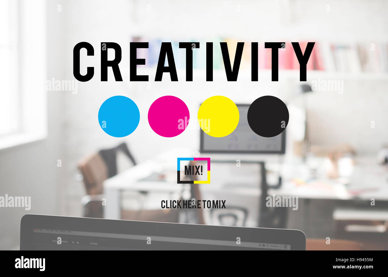 Creativity Color Imagination Creating Process Concept Stock Photo - Alamy