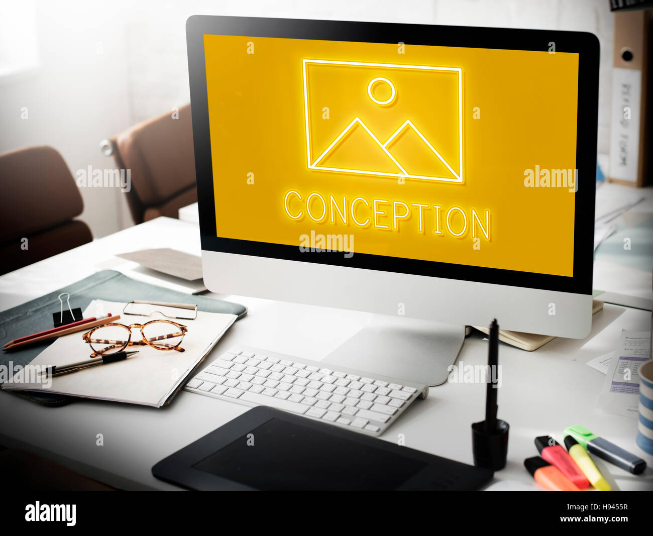 Abstract Creation Inspiration Model Graphic Concept Stock Photo - Alamy