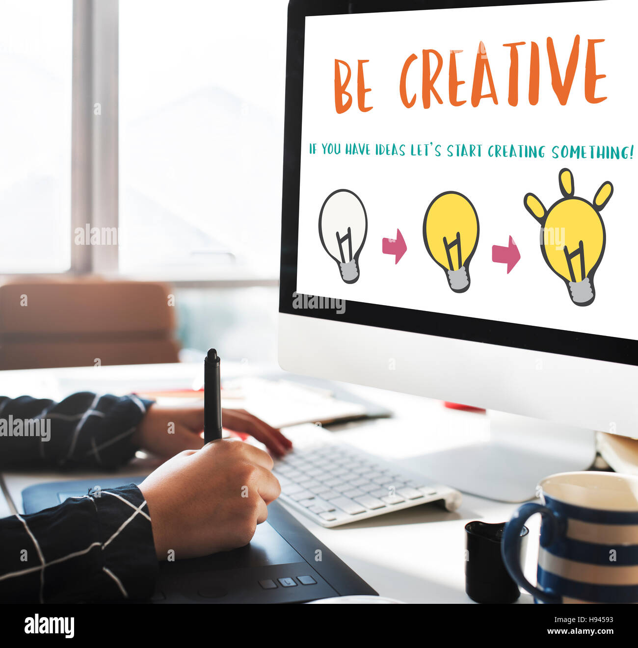 Be Creative Design Inspiration Invention Concept Stock Photo - Alamy