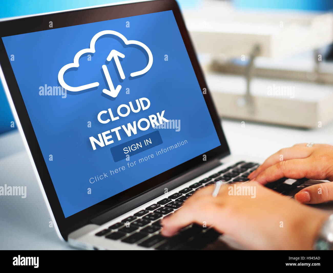 Cloud Network Storage Data Information Technology Concept Stock Photo ...