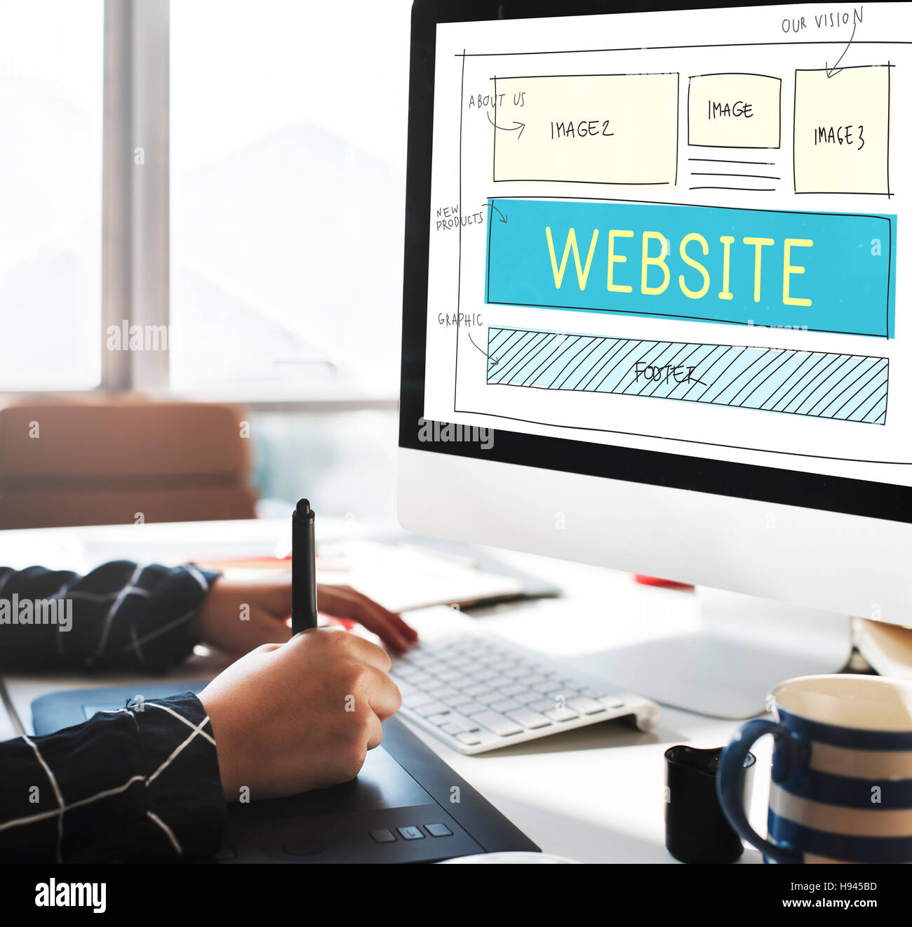 Website Homepage Responsive Design Ideas Concept Stock Photo - Alamy