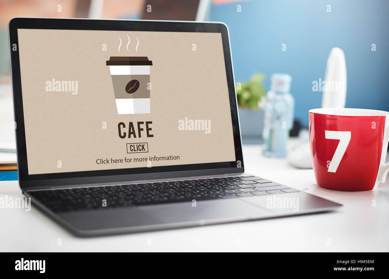 Cafe Coffee Culture Cappuccino Coffee Beans Concept Stock Photo - Alamy