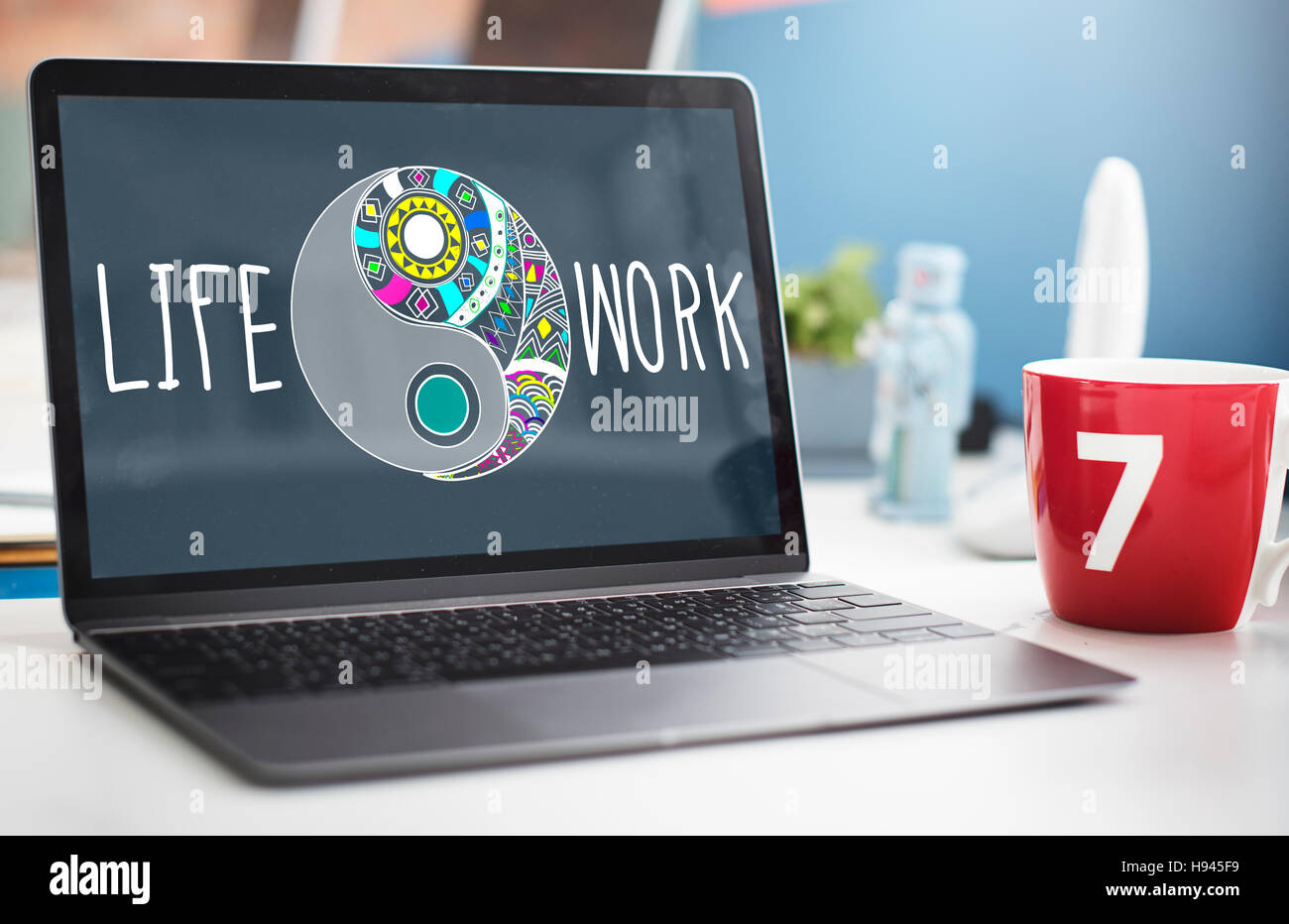 Life Work Balance Functional Nature Active Style Concept Stock Photo ...