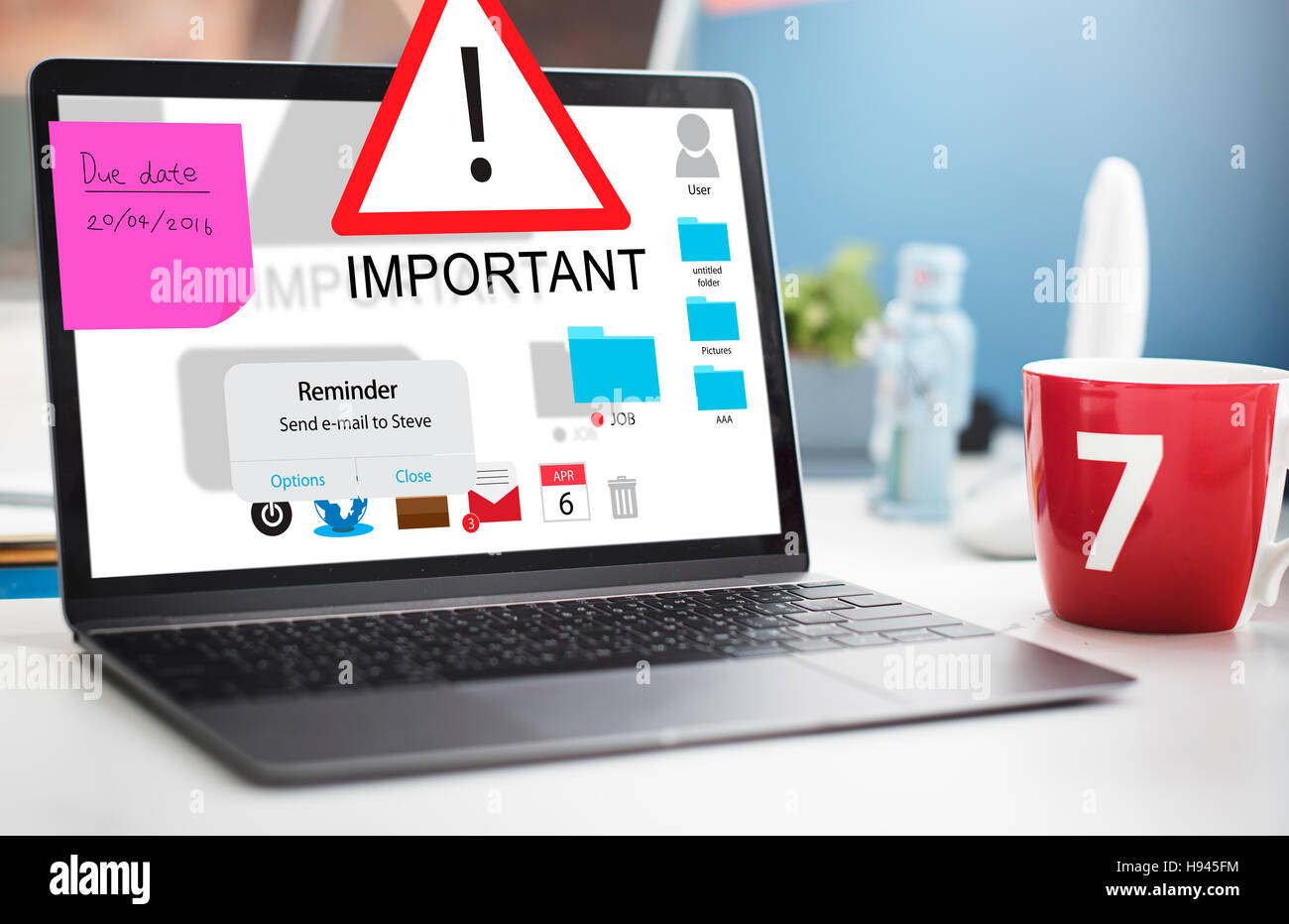 Important Importance Priority Significant Remind Concept Stock Photo ...